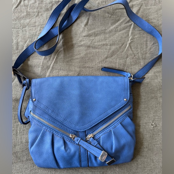 Jessica Simpson | Bags | Cobalt Blue Leather Crossbody Bag | Poshmark